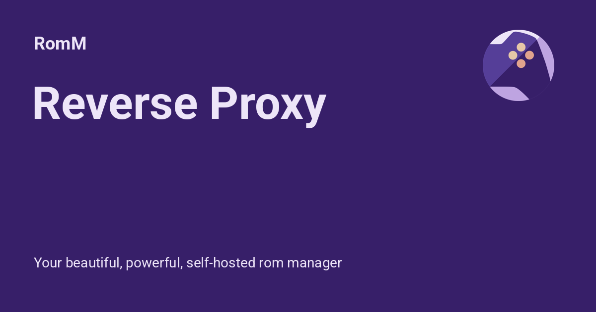 Reverse Proxy - RomM