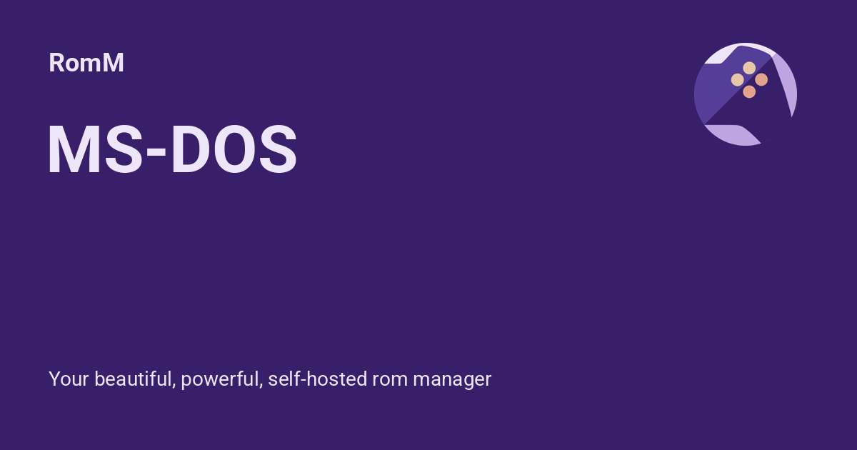 MS-DOS - RomM