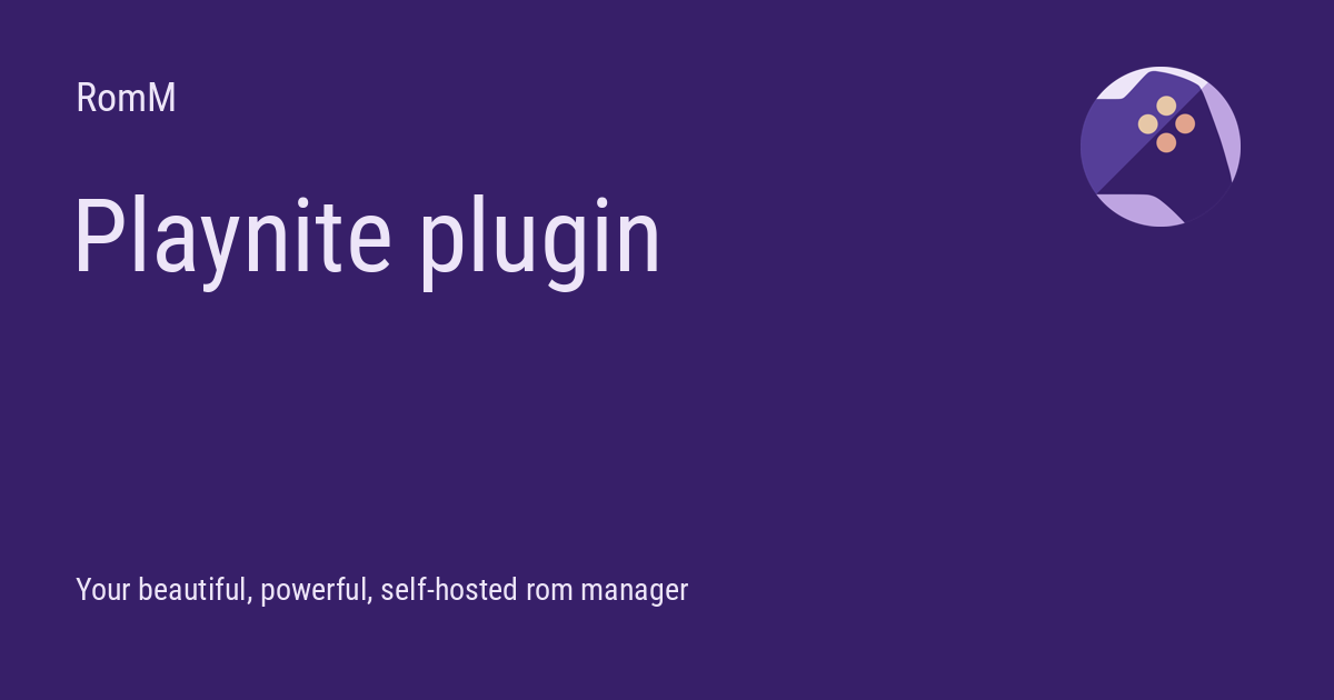 Playnite plugin - RomM