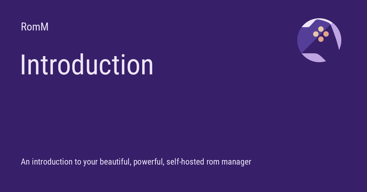 Introduction - RomM