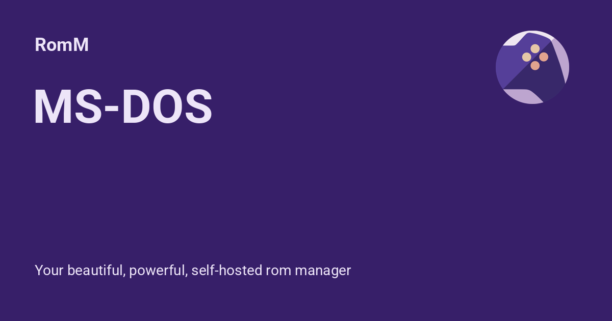 MS-DOS - RomM