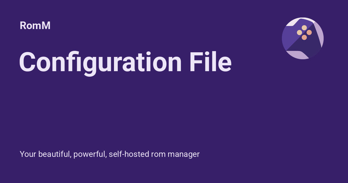 Configuration File Romm 6240