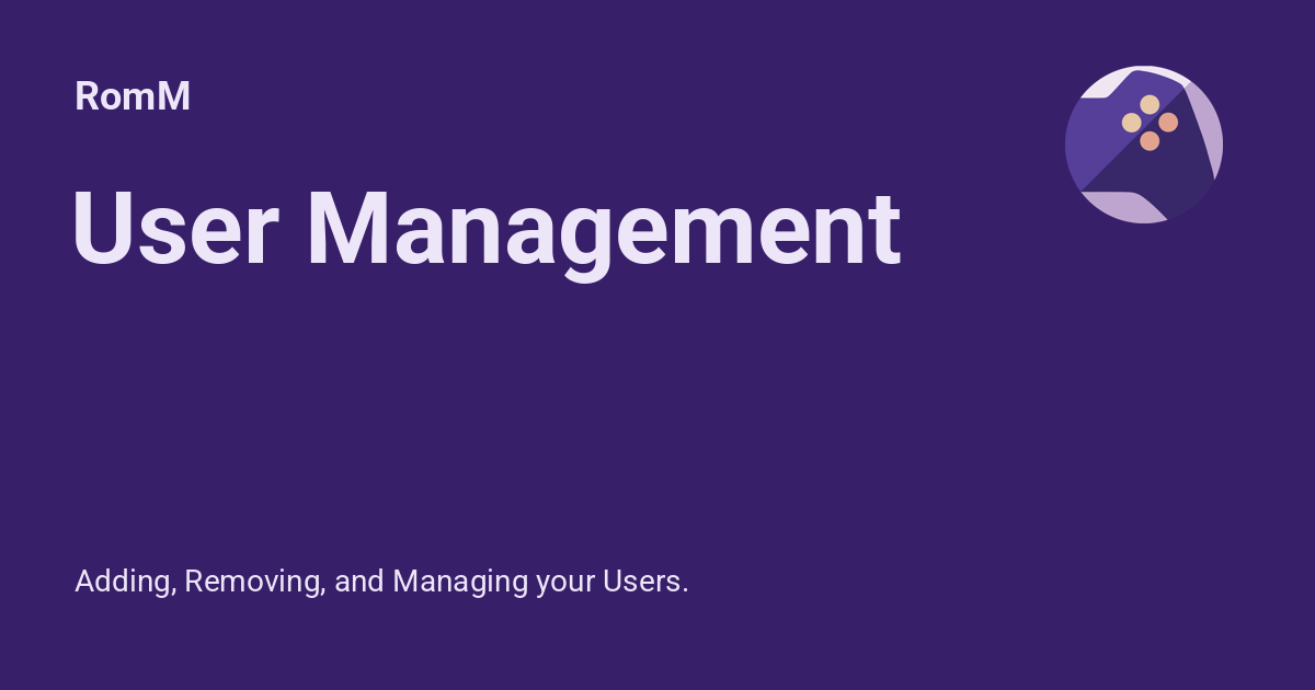 User Management - RomM